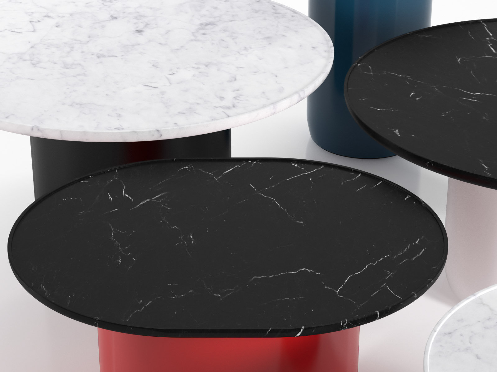 Button Tables 3d model | B&B Italia