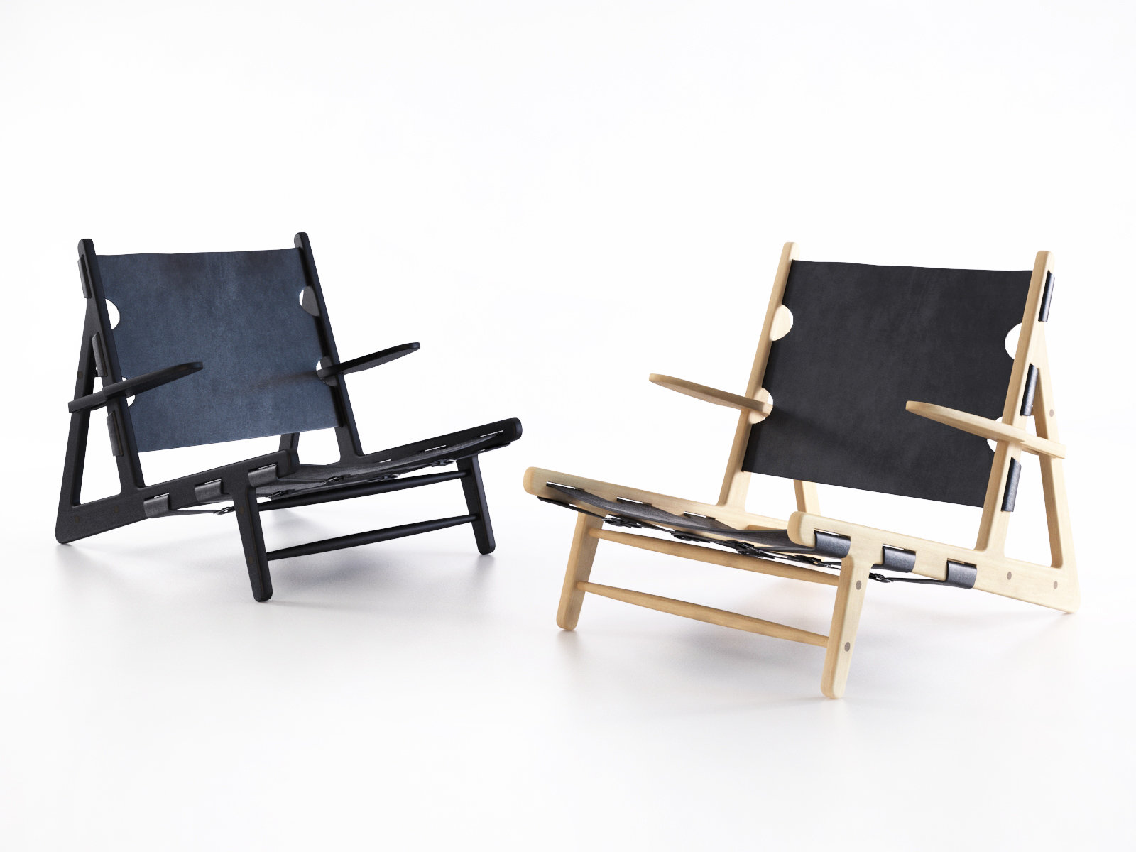 Hunting Chair 2229 3d model | Fredericia Furniture