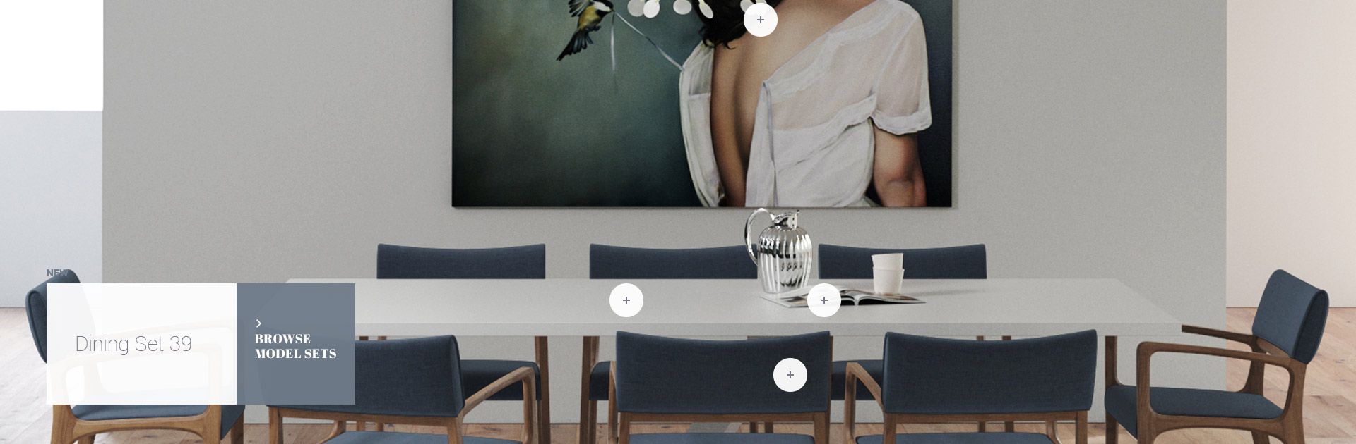 Design Connected: 3d models of furniture for interior design