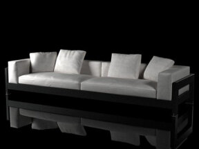 Modern Black Base Sofa list of 3d models