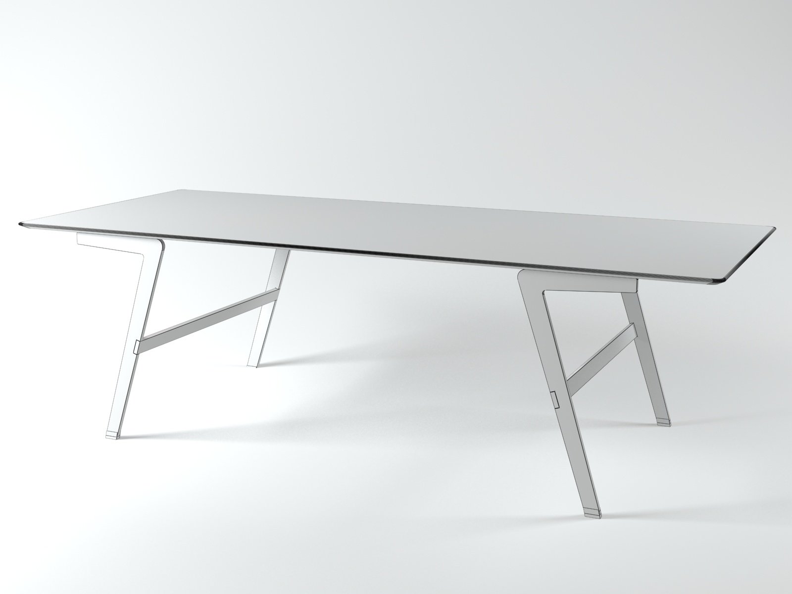Soffio Dining Tables 3d model | Flexform